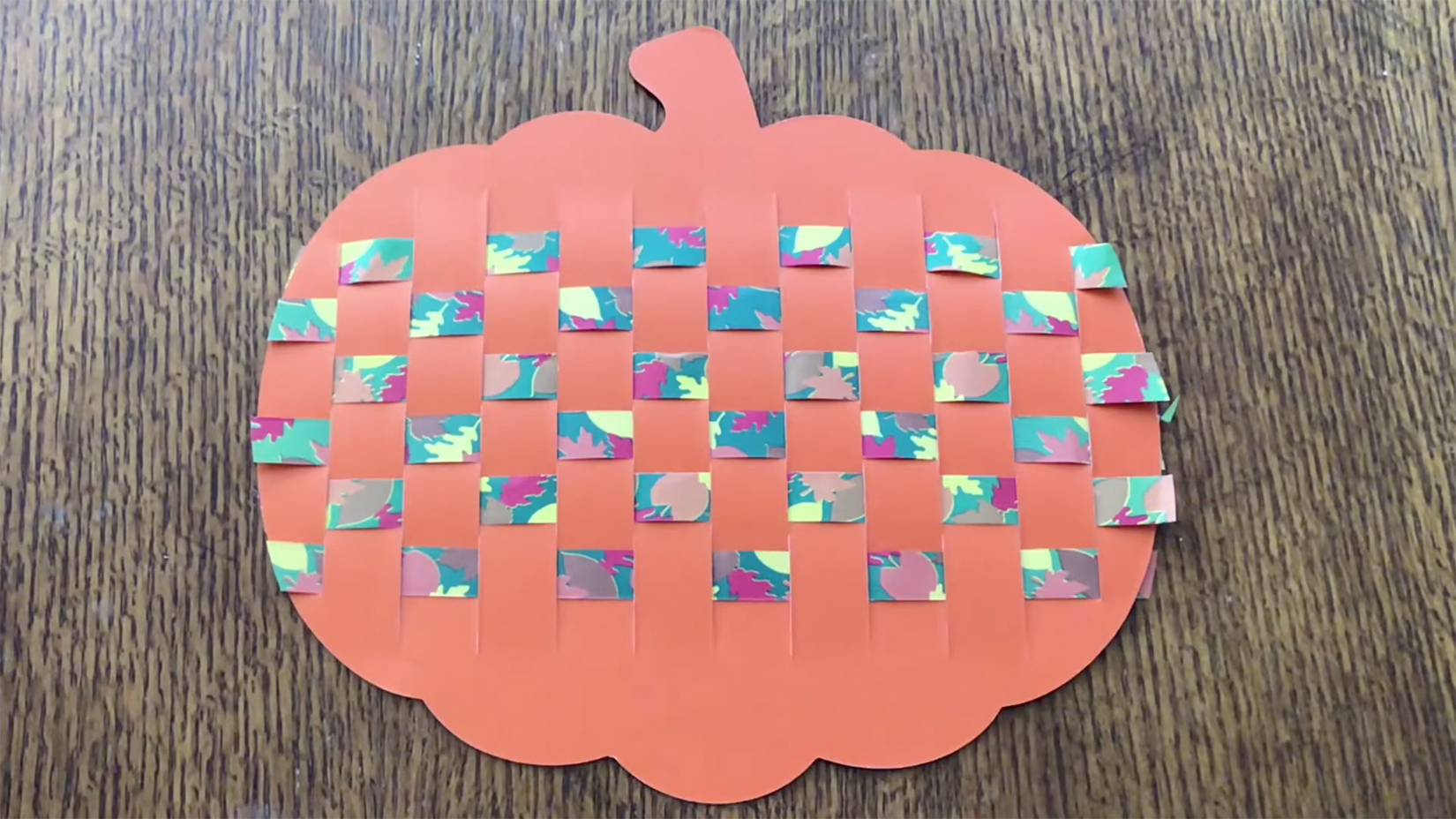 October Grab and Go Craft: Woven Pumpkin Mat. Plus, At-Home Halloween ...
